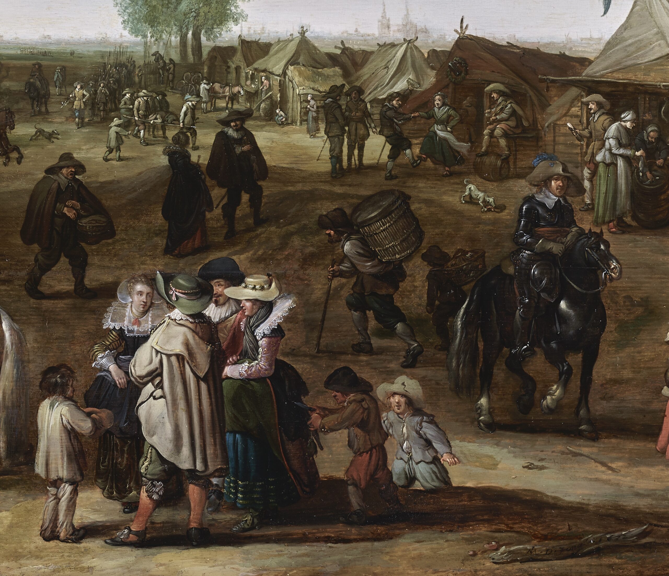 A Cavalry Encampment near S'Hertogenbosch with numerous Figures ...